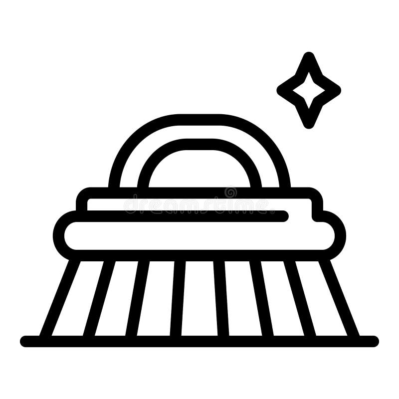 Cleaning Brush Icon, Outline Style Stock Vector - Illustration of dust ... Cleaning Brush Icon, Outline Style Stock Vector - Illustration of dust ...