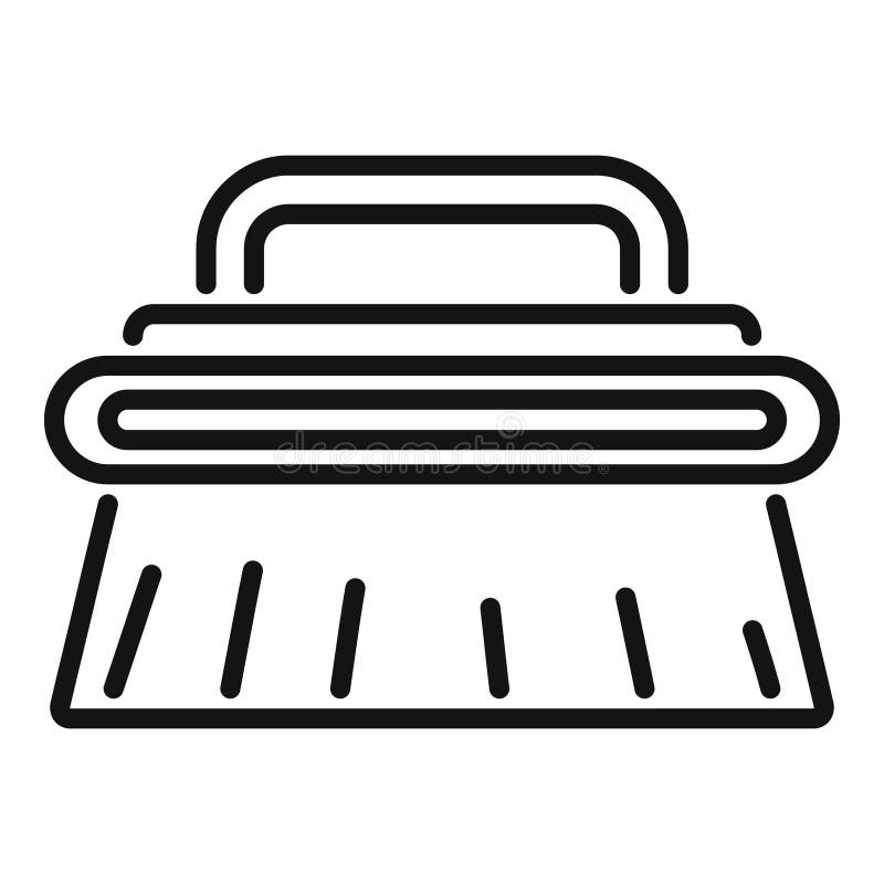 Cleaning Brush Icon Representing Washing and Scrubbing Stock ...