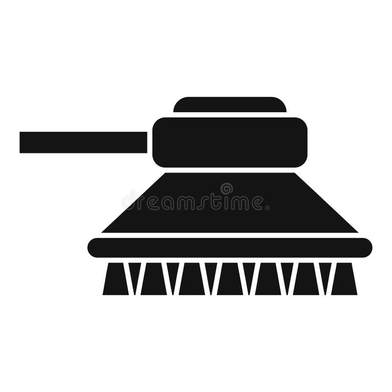 Cleaning Brush Scrubbing Surface Icon Simple Style Stock Illustration ...