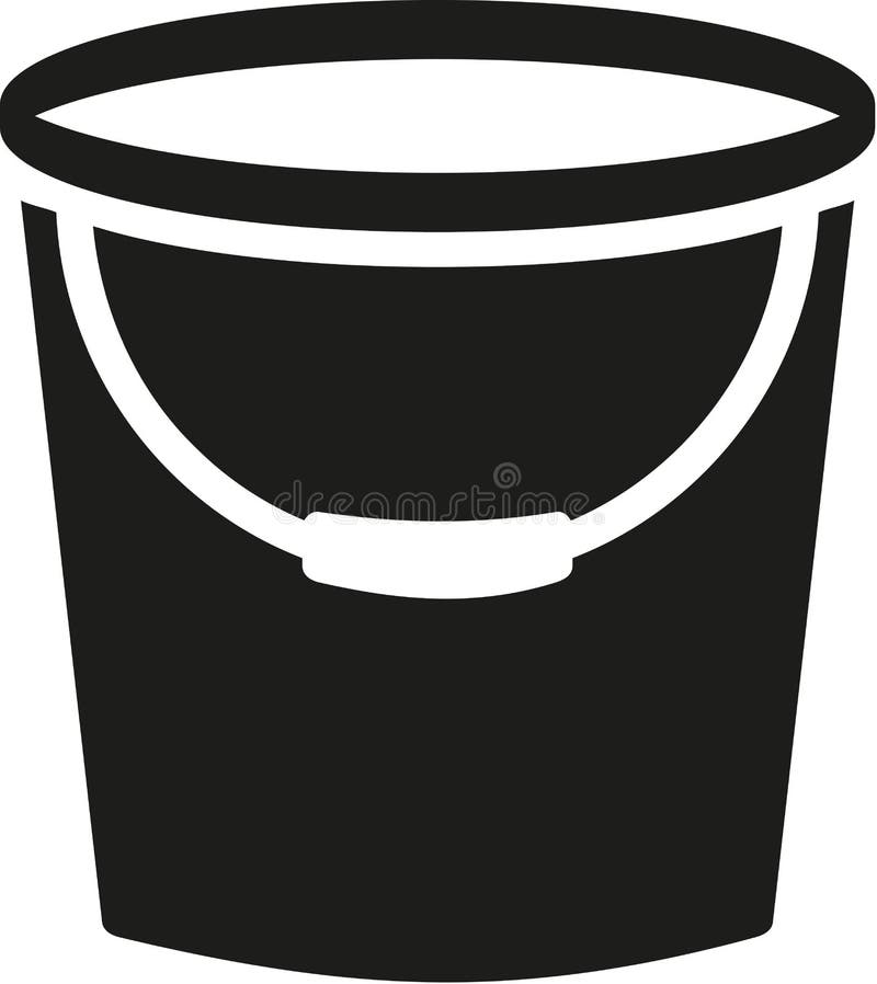 Cleaning Bucket with Set of Cleaning Supplies Stock Illustration ...