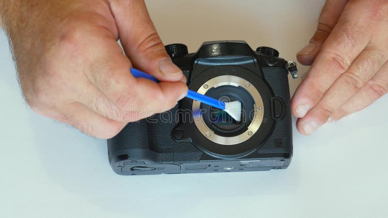 Cleaning the Camera Matrix. Dust on the Matrix. Dirt on the Sensor ...