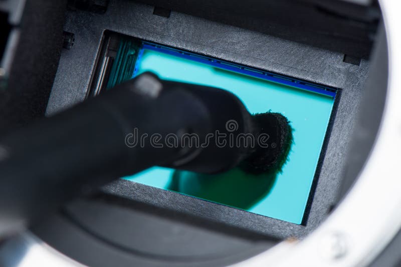 Cleaning camera sensor stock photo. Image of dust, macro - 60227974
