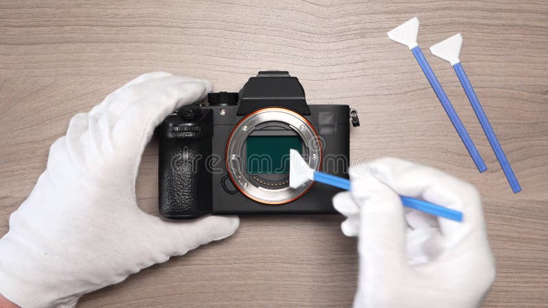 Cleaning camera sensor stock video. Video of clean, carefully - 311395893