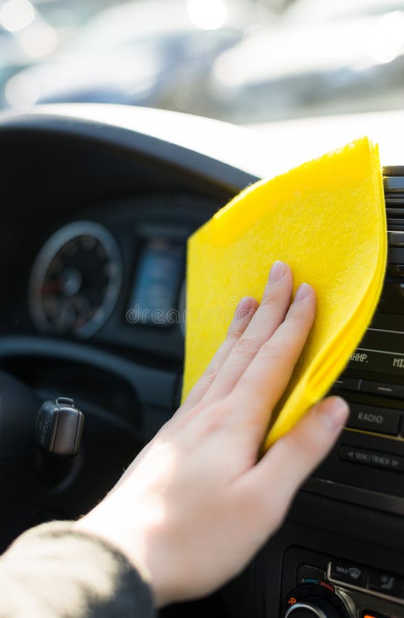 Cleaning car inside stock image. Image of glass, close - 40260049