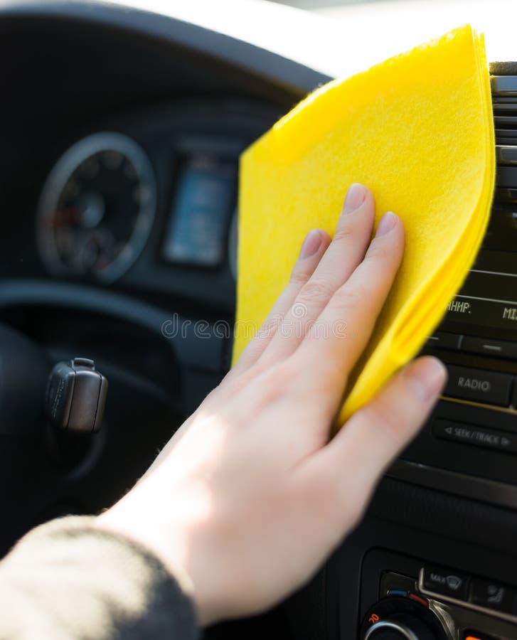 Cleaning car inside stock image. Image of dust, manual - 40260073