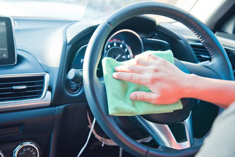 Cleaning the car interior stock image. Image of vehicle - 89662539