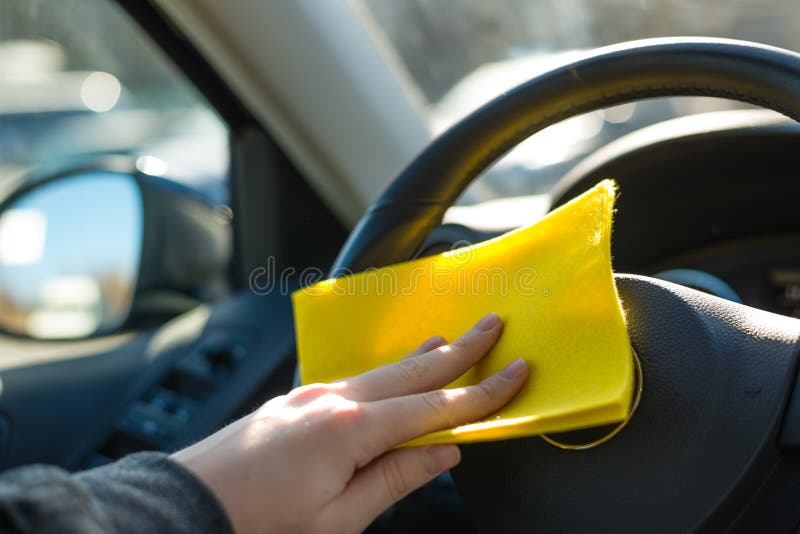 Cleaning car stock image. Image of driving, interior - 40259757