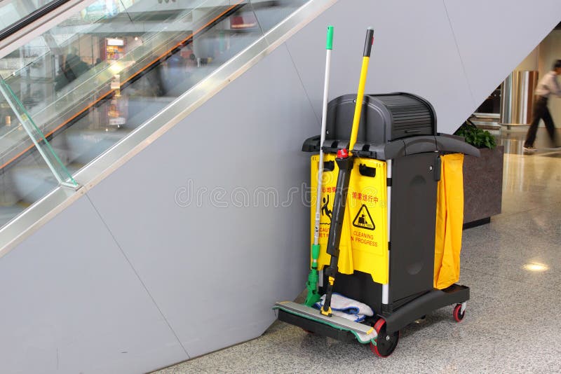 Cleaning Cart stock image. Image of manual, floor, hygiene - 21805299