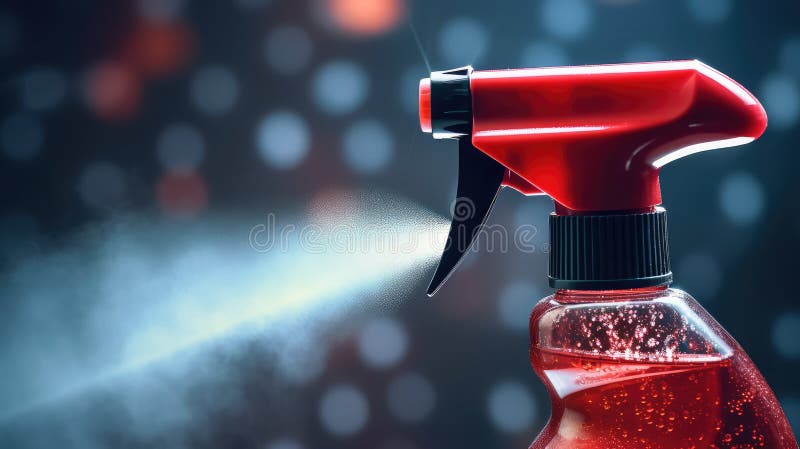 Cleaning Chemical Spray Bottle Stock Illustration - Illustration of ...