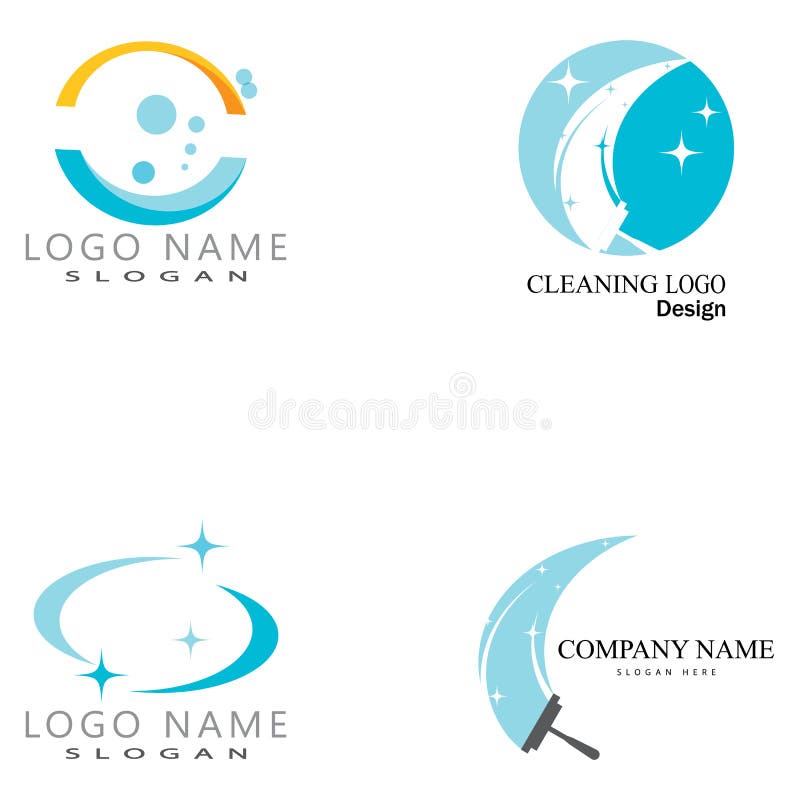 Cleaning Clean Service Logo Icon Vector Template Stock Vector ...