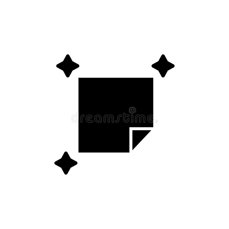 Cleaning Cloth Icon Set. Clean Wipe Rag Table Surface Vector Symbol in ...