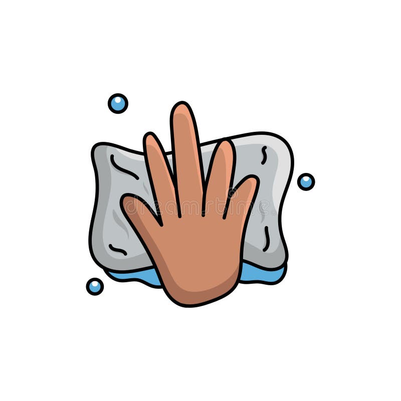 Cleaning Cloth Icon. Wipe with a Rag. Vector Stock Vector ...