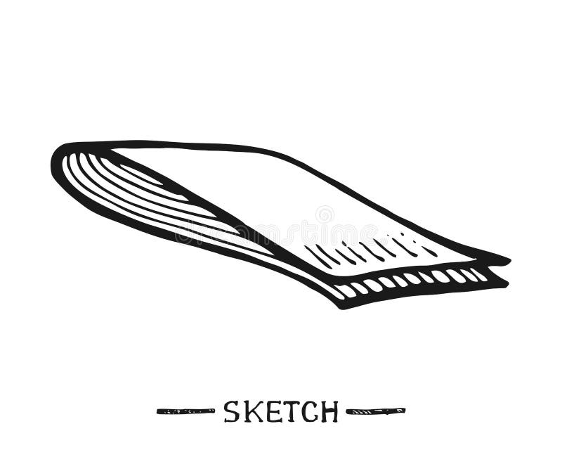 DRAWING of CLEANING RAGS on a WHITE BACKGROUND Stock Illustration ...