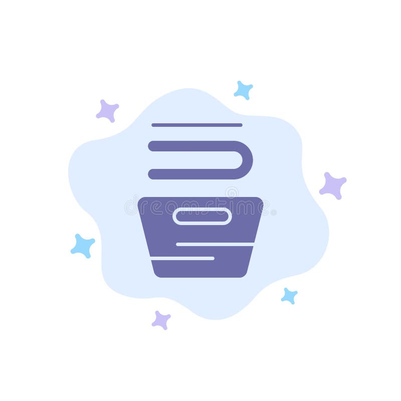 Cleaning, Clothes, Housekeeping, Washing Blue Icon on Abstract Cloud ...