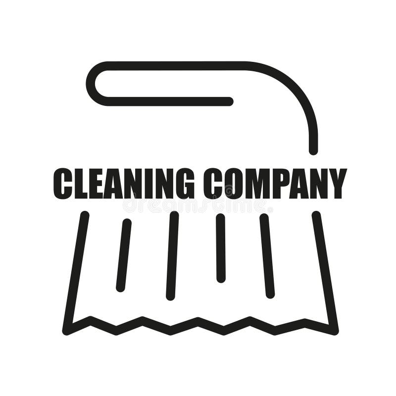 Cleaning Company Logo. Cleaning Service Design with a Brush Stock ...