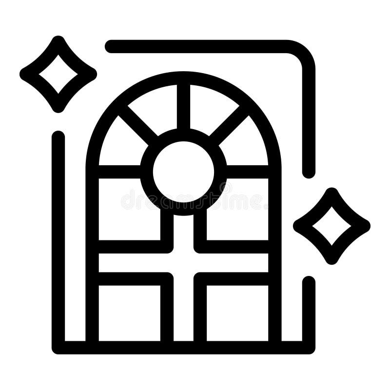 Cleaning Company is Cleaning a Window Making it Shine Stock Vector ...