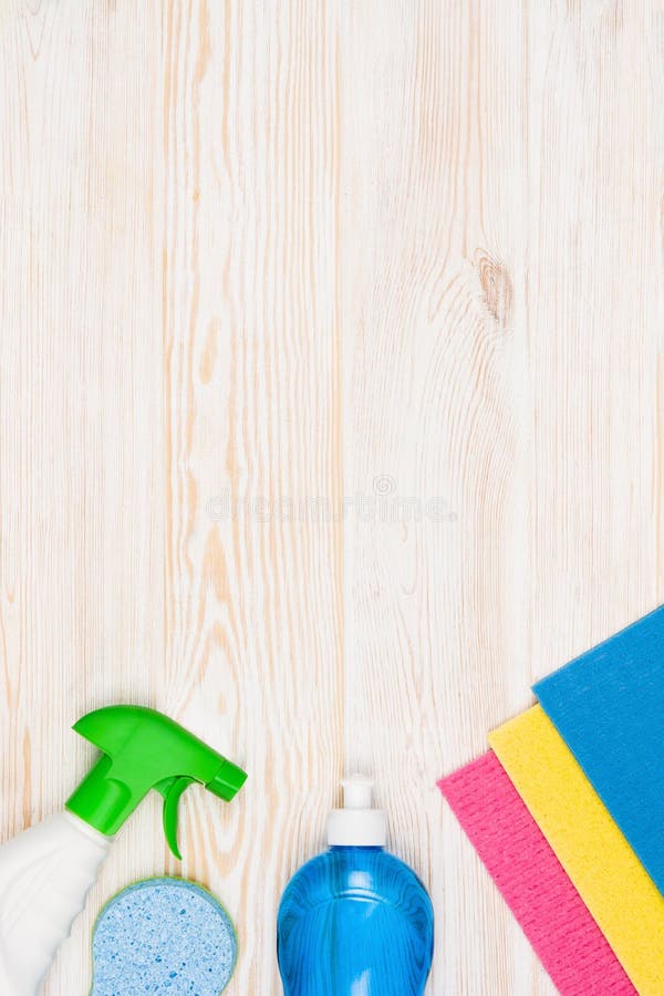 Cleaning or Laundry Product Concept Blue Gradient Background with ...