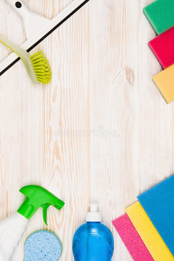Cleaning Concept Background Accessories Stock Image - Image of concept ...