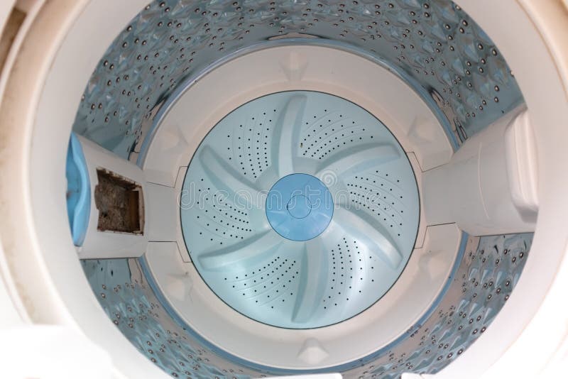 Cleaning the Debris Filter Dirty and Rusty Washing Machine Stock Photo ...
