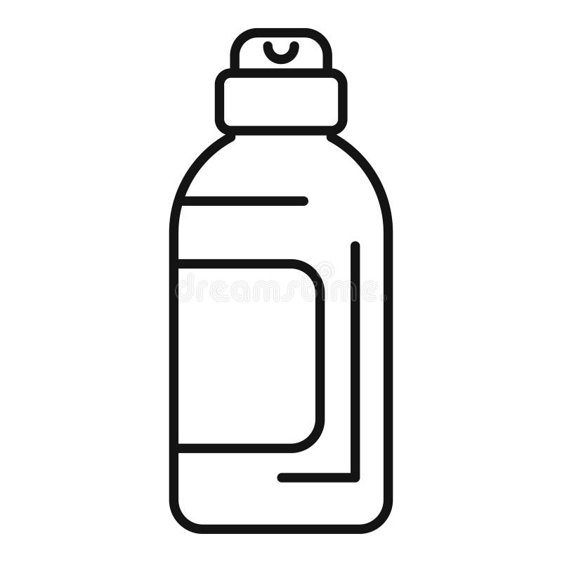 Cleaning Detergent Bottle with Sprayer Drawing Stock Vector ...