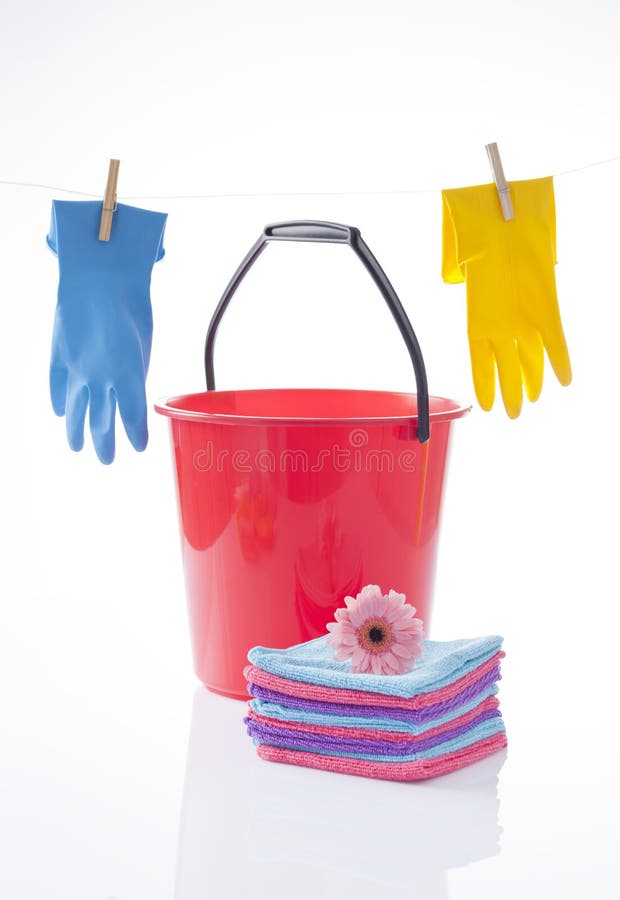 Cleaning Detergents and Items Stock Image - Image of bath, domestic ...