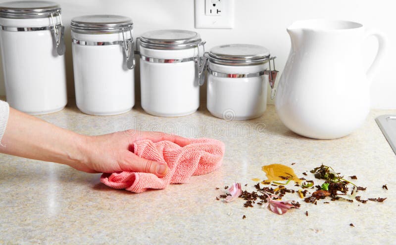 Cleaning dinner table stock image. Image of preparation - 71457419