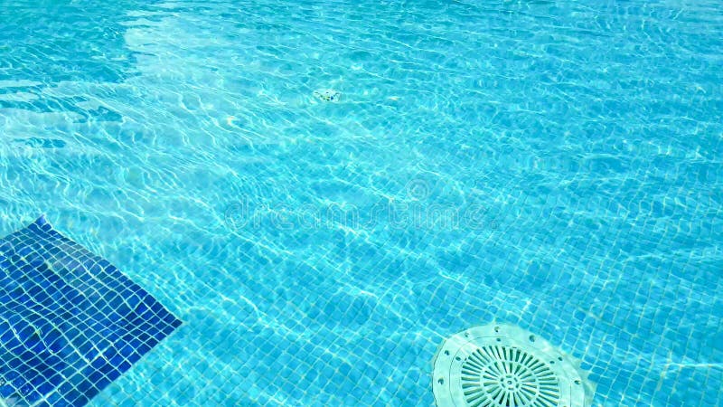 Cleaning of the Drain Valve Filter at the Bottom of the Swimming Pool ...