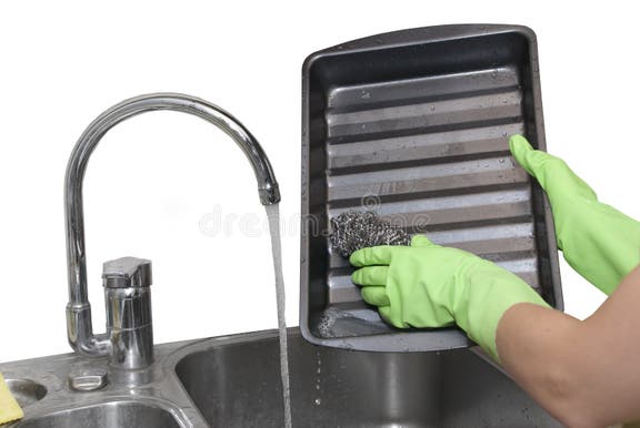 Cleaning dripping pan stock photo. Image of pollution - 27470310