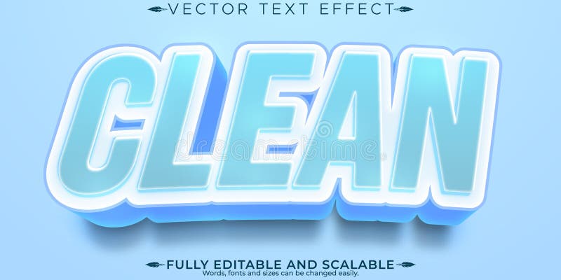 Cleaning Editable Text Effect, Editable Washing and Soap Text Style ...