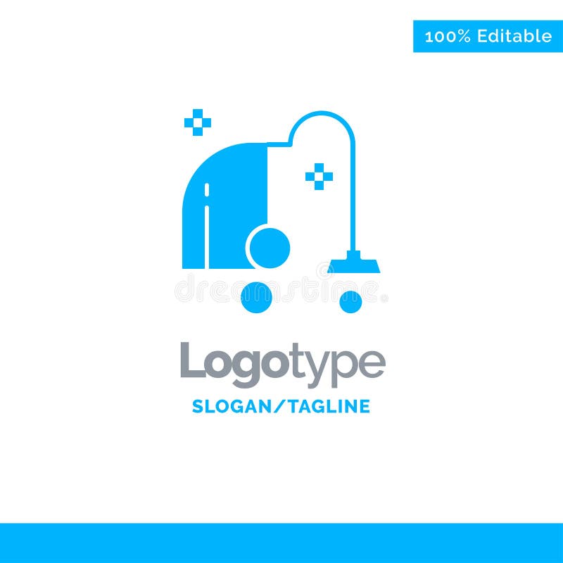 Cleaning, Electrical, Equipment, Vacuum Business Logo Template. Flat ...