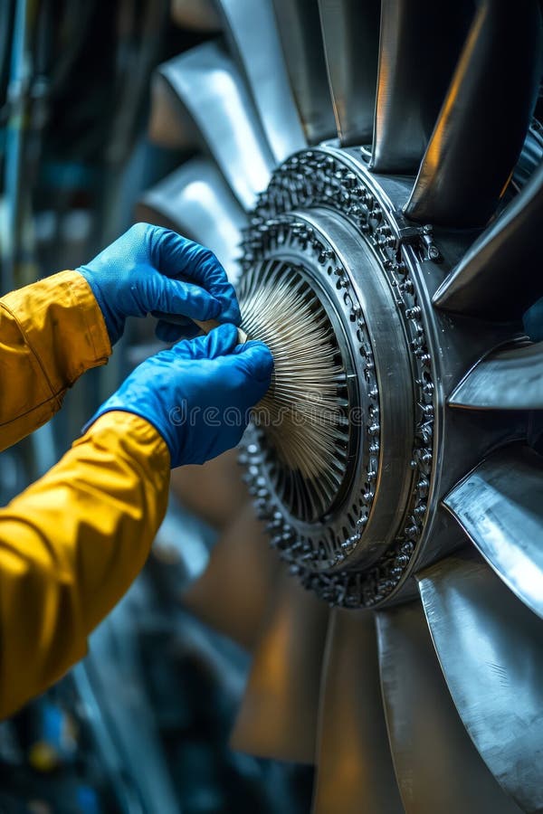 Cleaning Engine Compressor Blades Stock Illustrations – 4 Cleaning ...