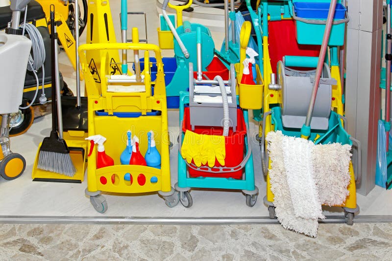 Cleaning equipment stock photo. Image of modern, buckets - 21079758