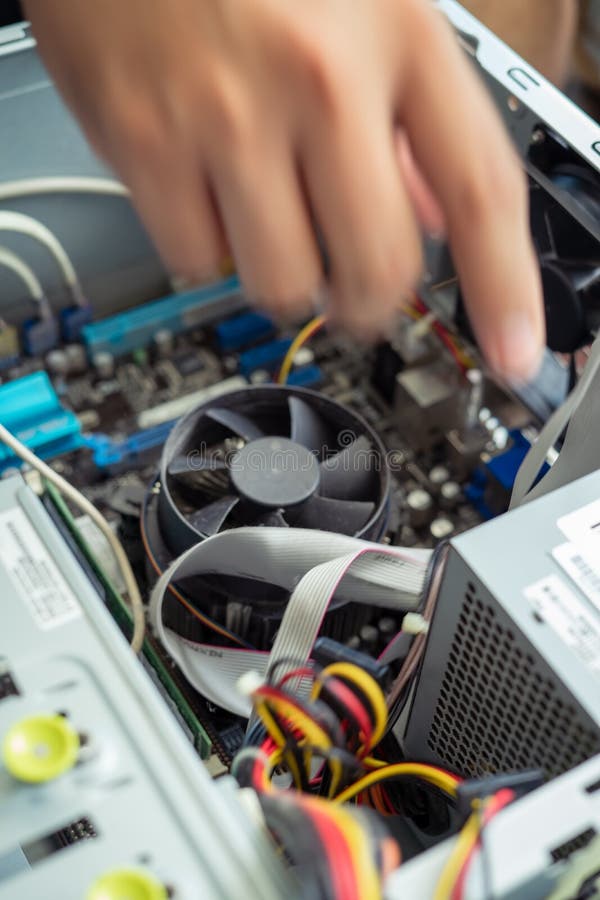 Cleaning and Fixing the Personal Computer PC with a Vacuum Cleaner ...