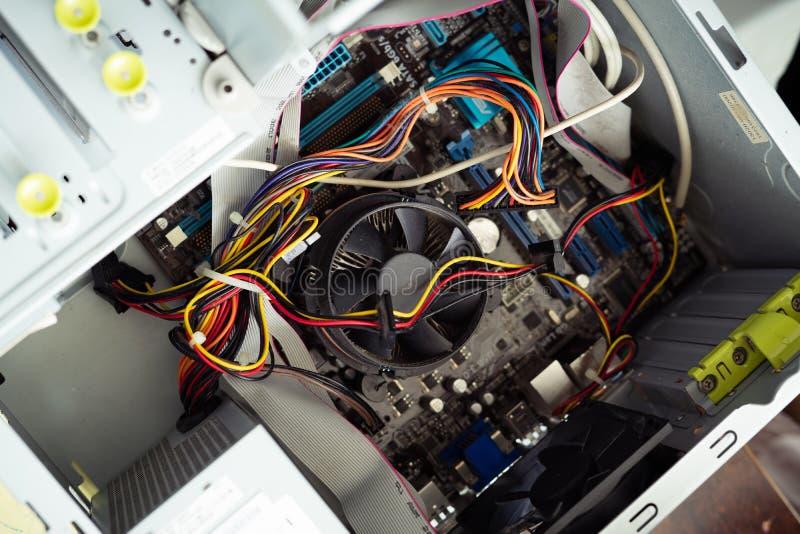 Cleaning and Fixing the Personal Computer PC with a Vacuum Cleaner ...