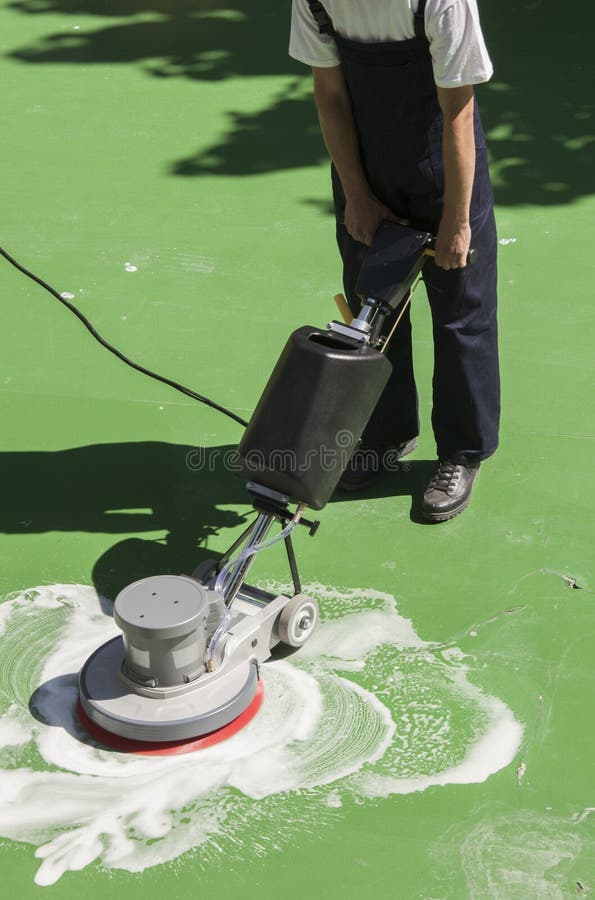 Cleaning floor stock image. Image of detergent, uniform - 32574277