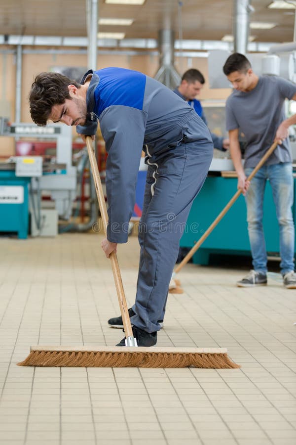 Cleaning floor factory stock photo. Image of factory - 188230536