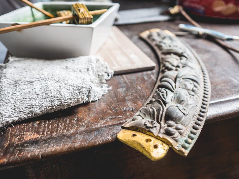 Cleaning gold workshop. stock photo. Image of cleaning - 82556724