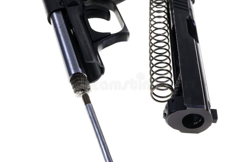 Cleaning the Gun stock image. Image of weapon, closeup - 214714661