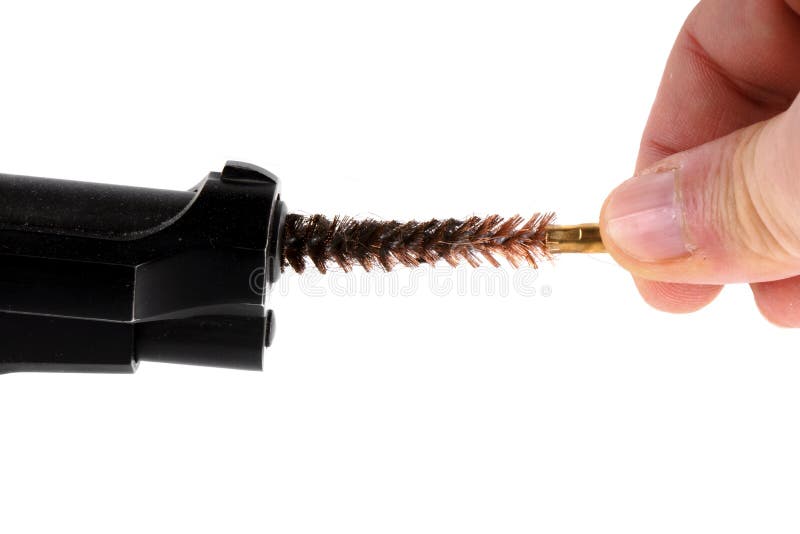 Cleaning the gun stock photo. Image of threat, maintenance - 46607456
