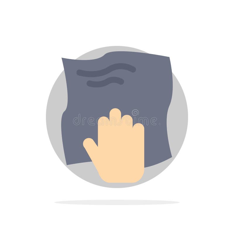Cleaning, Hand, Housework, Rub, Scrub Abstract Circle Background Flat ...