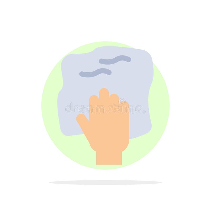 Cleaning, Hand, Housework, Rub, Scrub Abstract Circle Background Flat ...