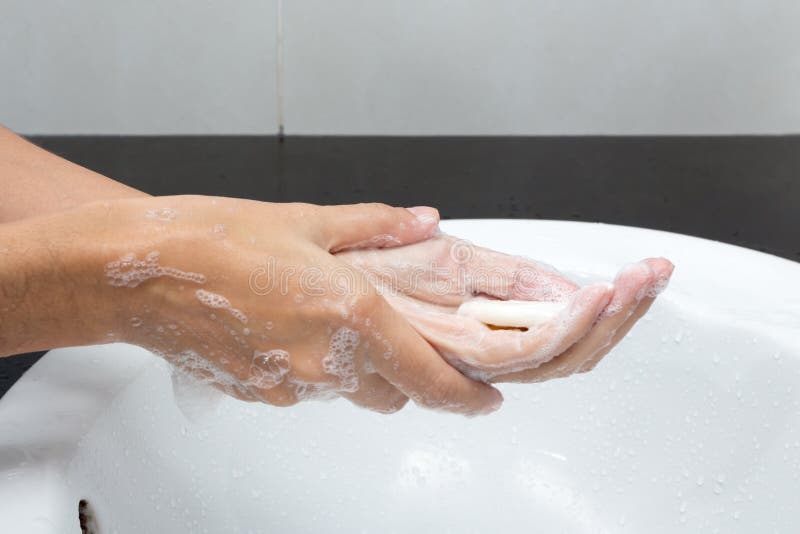 Cleaning Hands. Washing Hands Stock Image - Image of healthy, palm ...