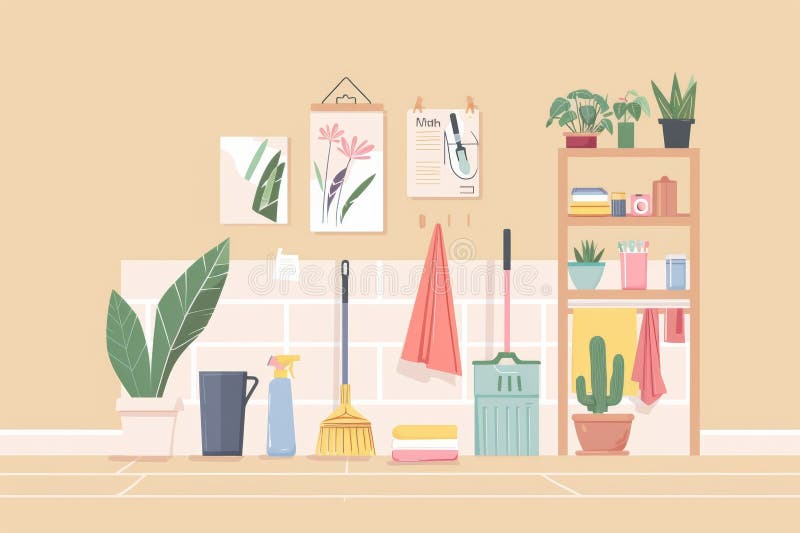 Cleaning the House Concept, Cleaning Company Stock Photo - Image of disinfecting, spotcleaning ...