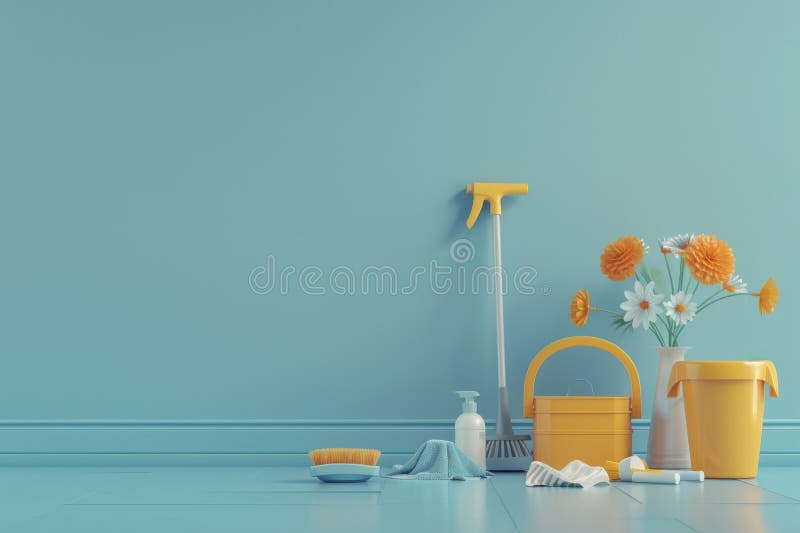 Cleaning the House Concept, Cleaning Company Stock Photo - Image of laundry, freshening: 311054928