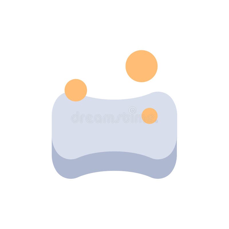 Cleaning, Hygienic, Sponge Flat Color Icon. Vector Icon Banner Template ...