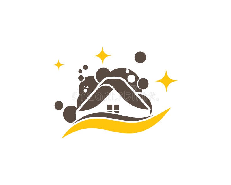 Cleaning Icon Logo Vector Illustration Stock Vector - Illustration of ...