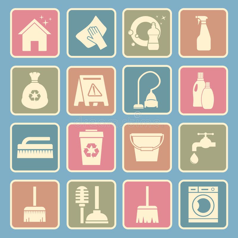 Cleaning icon stock illustration. Illustration of duster - 54954294