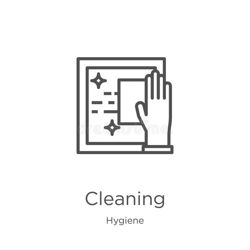 Cleaning Icon Vector from Hygiene Collection. Thin Line Cleaning ...