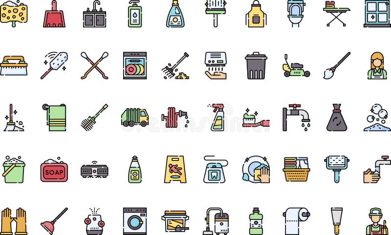 Cleaning Icons High-Quality Vector Icons Collection with Editable ...