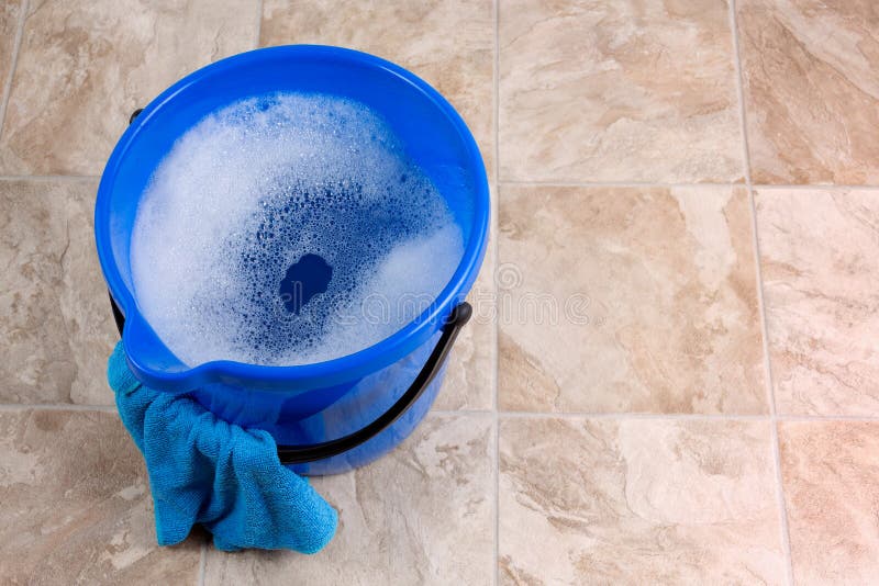Bucket of Cleaning Supplies Stock Image - Image of clean, conceptual ...
